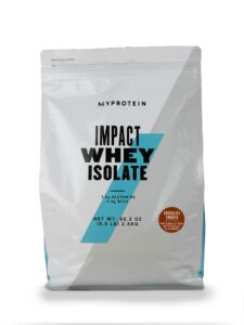 myprotein® - impact whey isolate - whey protein powder - naturally flavored drink mix - daily protein intake for superior performance - chocolate (5.5 lbs, pack of 1)