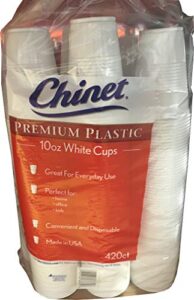 chinet chinet 10 ounce white cups (420 cups),, 420count ()