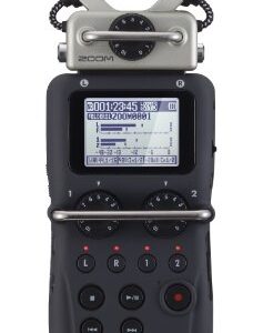 Zoom H5 4-Track Portable Recorder for Audio for Video, Music, and Podcasting, Stereo Microphones, 2 XLR/TRS Inputs, USB Audio Interface, Battery Powered