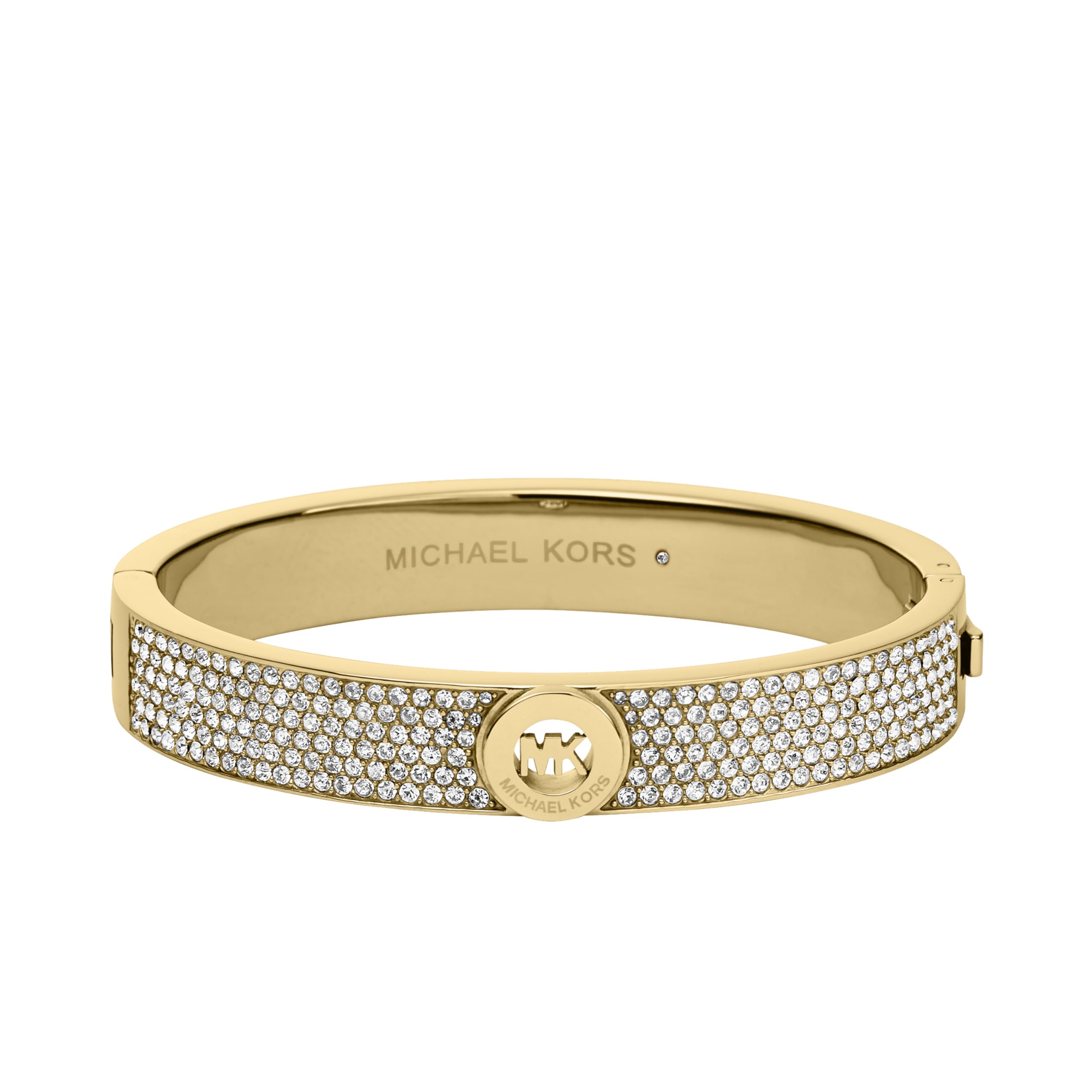 MICHAEL KORS(マイケルコース) Gold-Tone Pavé Fulton Hinge Bracelet