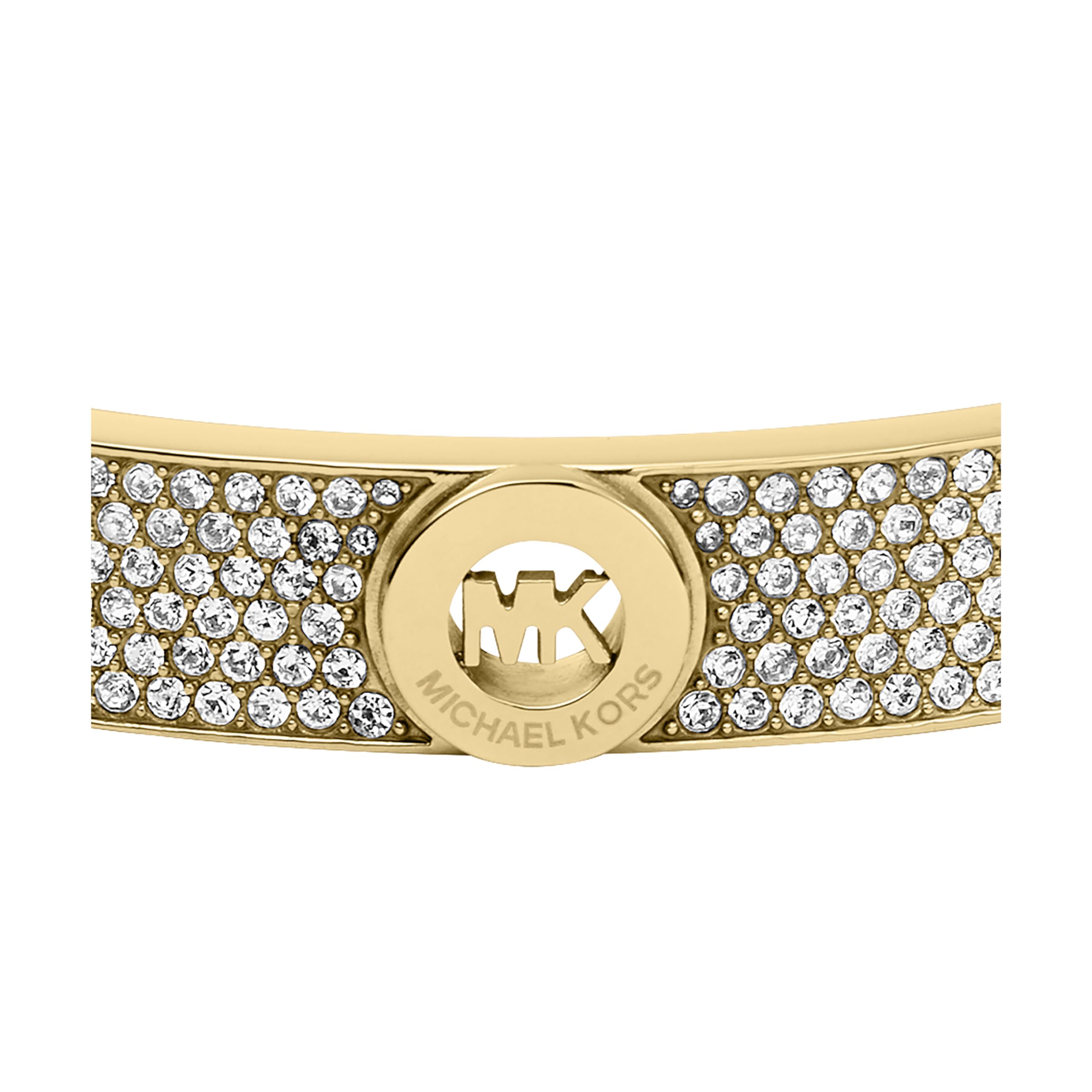 MICHAEL KORS(マイケルコース) Gold-Tone Pavé Fulton Hinge Bracelet