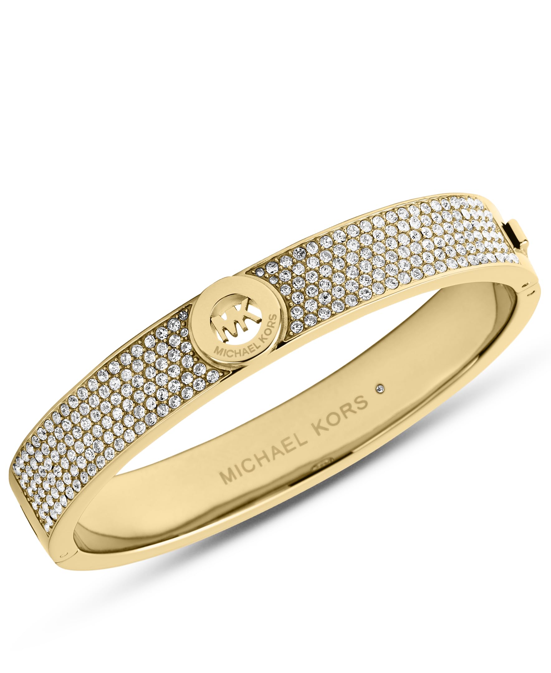 MICHAEL KORS(マイケルコース) Gold-Tone Pavé Fulton Hinge Bracelet