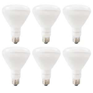 tcp recessed kitchen led light bulbs, 65w equivalent, non-dimmable, soft white (6 pack)