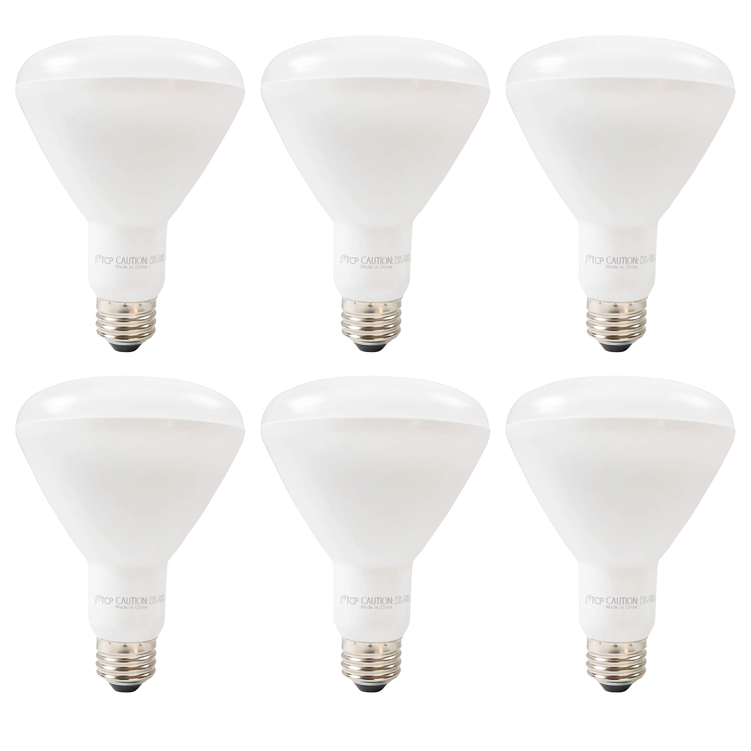 TCP Recessed Kitchen LED Light Bulbs, 65W Equivalent, Non-Dimmable, Soft White (6 Pack)