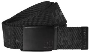 helly-hansen unisex workwear hh logo webbing belt, black - one size