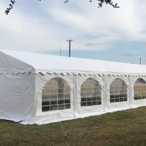 Delta 40'x20' Fire Retardant (FR) PVC Party Tent,Wedding Tent Canopy,Outdoor Event Shelter,Garden Gazebo,with Waterproof Top,Galvanized Steel Poles,Carry Bags