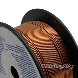 WeldingCity 2-pk Mild Steel MIG Welding Wire ER70S-6 11-Lb Spool 0.030" (0.8mm) 8"-roll | Pack of 2 Rolls