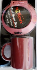 salton hot spot set: beverage warmer and mug