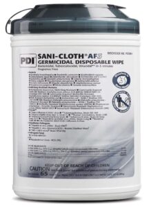 pdi sani-cloth® af3 wipes x-large, 7-1/2" x 15"