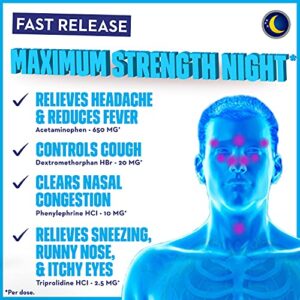 Maximum Strength Mucinex Sinus-Max Pressure, Pain & Cough & Nightshift Sinus Caplets, Fast Release, Powerful Multi-Symptom Relief, 20 caplets (12 Day time + 8 Night time) (Pack of 2)