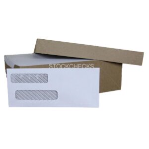 2,500 double window security - tint gummed seal envelopes: fits quicken, quickbooks, microsoft money checks, quick books, intuit