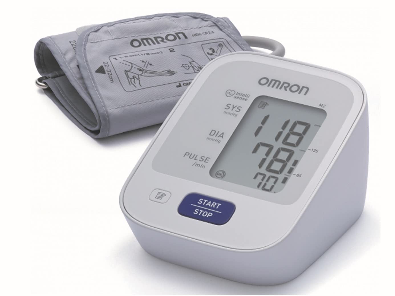 Omron M2 Hem-7120 Basic Automatic Upper Arm Blood Pressure Monitor New