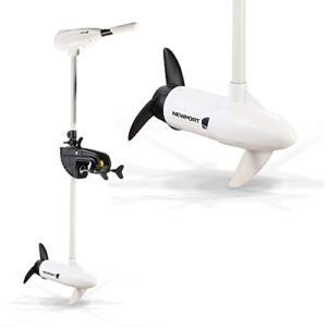 newport l-series 86lb thrust transom mounted saltwater electric trolling motor w/led battery indicator (40" shaft)