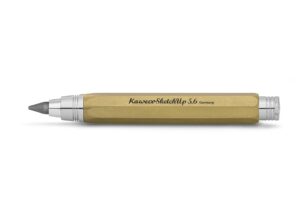 kaweco sketch up clutch pencil 5.6 mm 5b brass i exclusive mechanical pencil with lead refill i pencil 10.5 cm