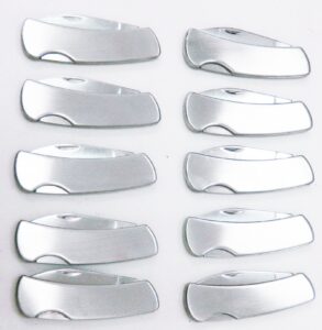 zaltana 10pcs stainless pocket knife combo (floded size 3")