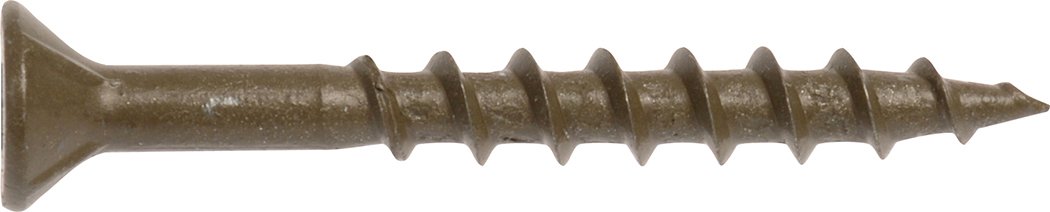 The Hillman Group 48271 8 X 1-1/2-Inch Flat Head Square Drive Deck Screw, Brown, 500-Pack