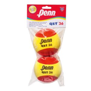 penn qst 36 foam tennis balls, 3 ball polybag