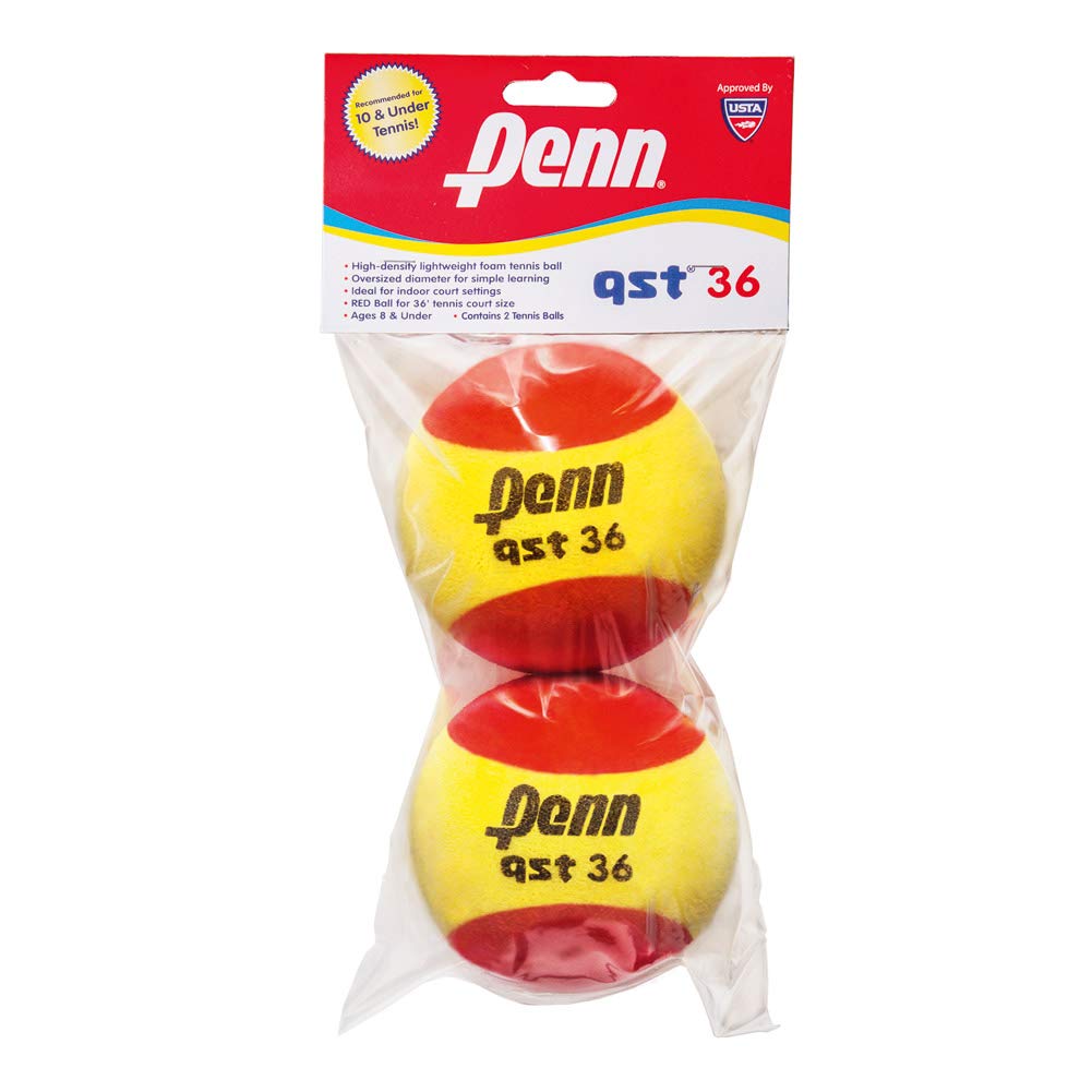 Penn QST 36 Foam Tennis Balls, 3 Ball Polybag