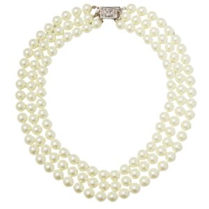 Kenneth Jay Lane Pearl Necklace Designs Worn By Famous First Ladies (Barbara Bush and Jackie Kennedy)