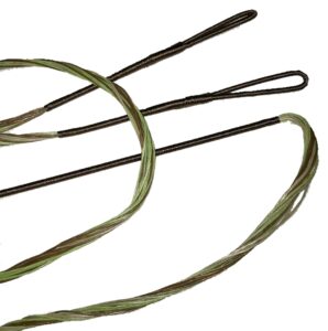 tri color camo b-50 dacron replacement recurve bowstring - 16 strand bow string for bows up to 65 lbs. - actual string length in inches - by traditional gear archery products (multiple sizes) (61 inch actual length)