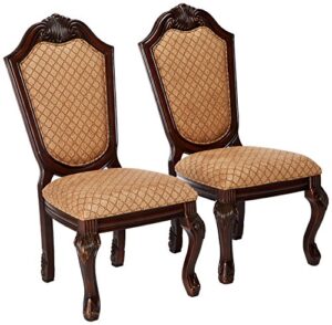 acme chateau de ville side chair (set-2) - 64077 - espresso