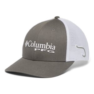 Columbia unisex adult PFG Mesh Ball Cap, Titanium, Hook, Large-X-Large US