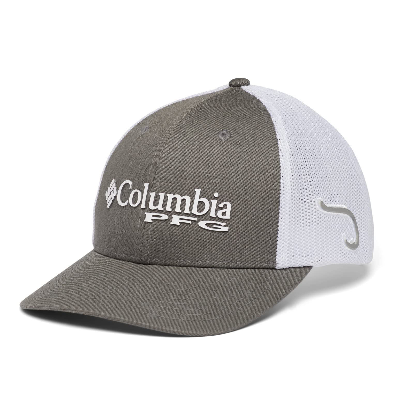 Columbia unisex adult PFG Mesh Ball Cap, Titanium, Hook, Large-X-Large US