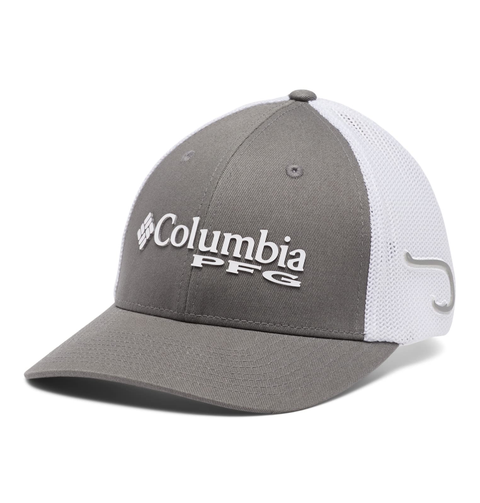 Columbia unisex adult PFG Mesh Ball Cap, Titanium, Hook, Large-X-Large US