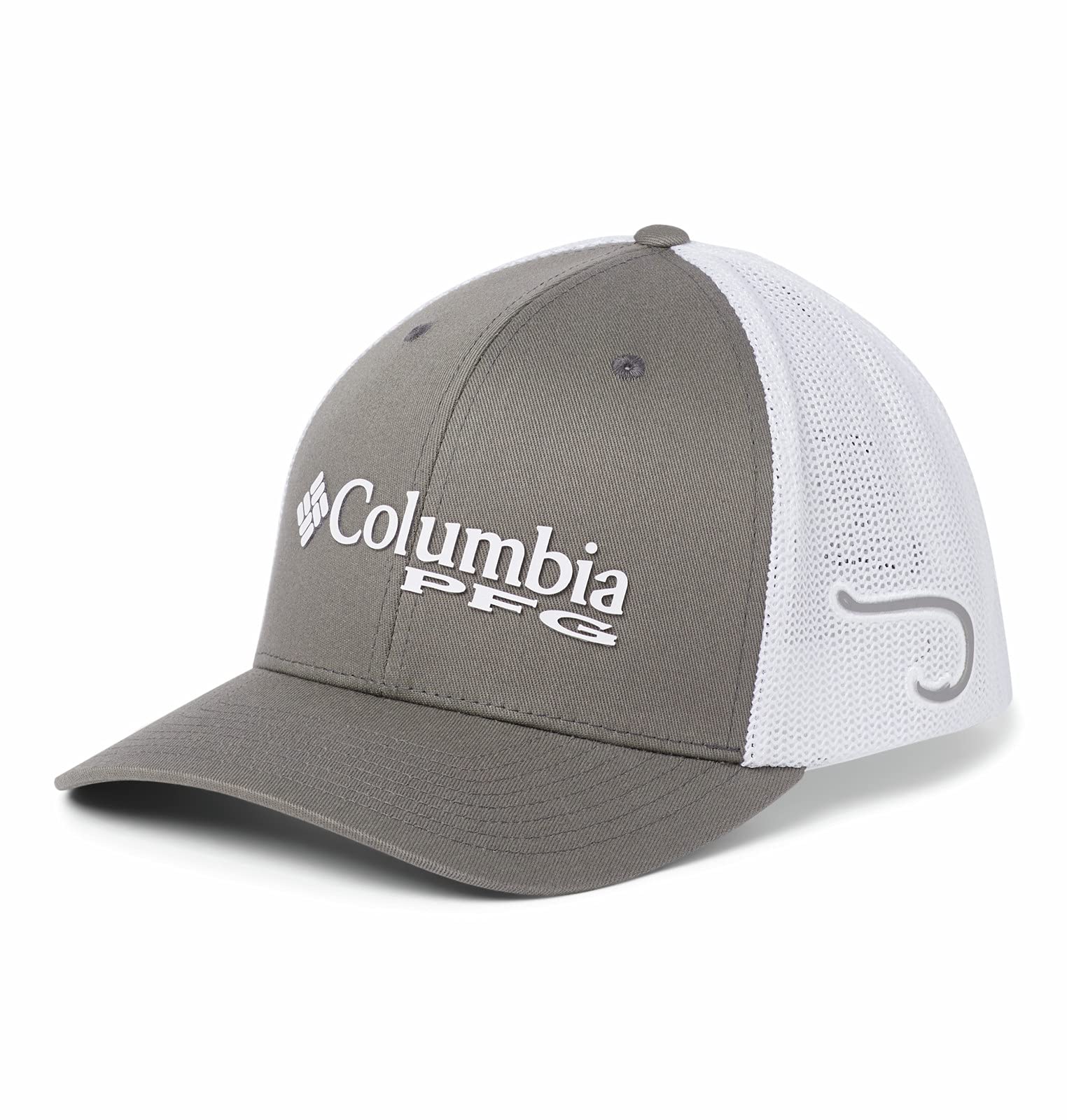 Columbia unisex adult PFG Mesh Ball Cap, Titanium, Hook, Large-X-Large US