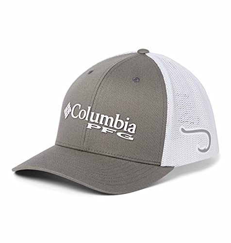 Columbia unisex adult PFG Mesh Ball Cap, Titanium, Hook, Small-Medium US