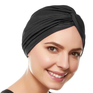 beemo women’s swim bathing turban - black