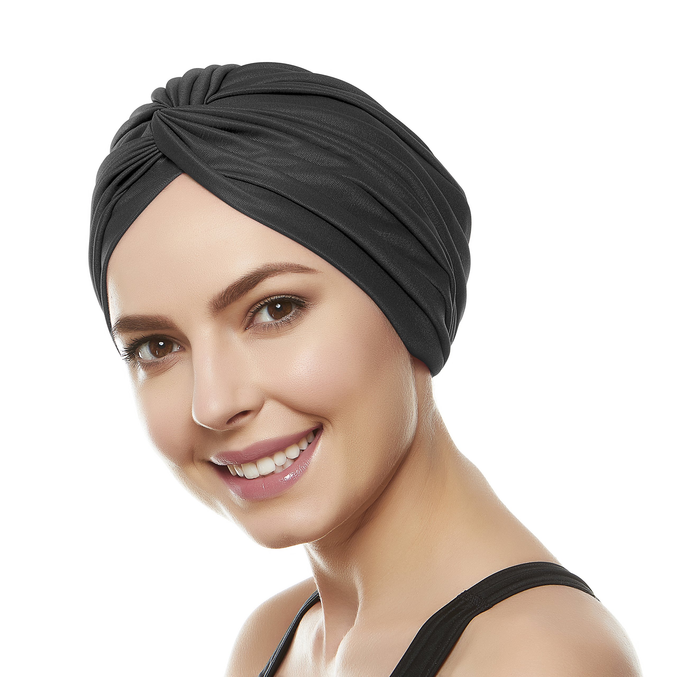 Beemo Women’s Swim Bathing Turban - Black