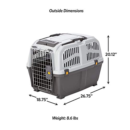 MidWest Homes for Pets Skudo Plastic Carrier, 27-Inch Ideal for Small / Medium Dog Breeds with an Adult Weight of 26-35 Pounds