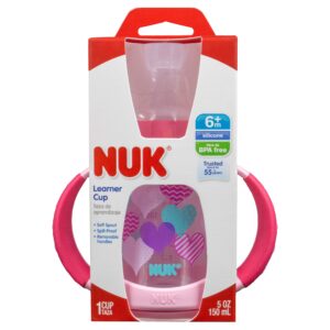 nuk learner cup with silicone spout, assorted colors 1 ea (pack of 4)