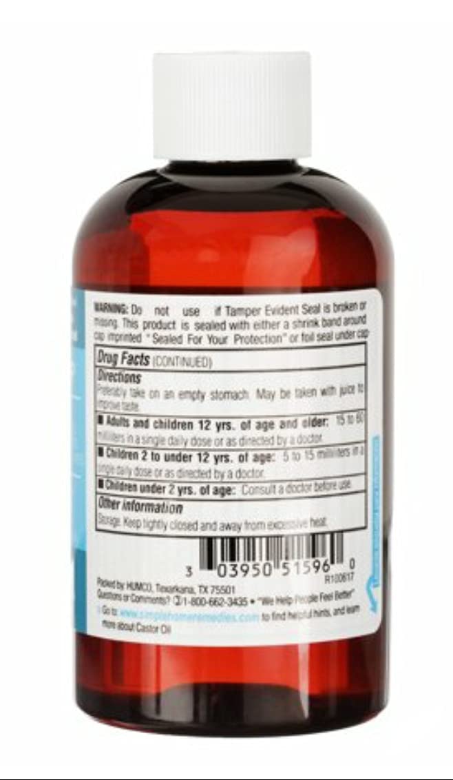 Humco Castor Oil USP, 6 fl oz