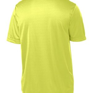 Joe's USA All Sport Neon Color High Visibility Athletic T-Shirts-M-NeonYellow