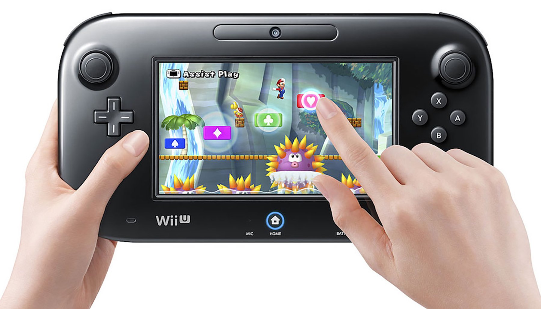 Nintendo Wii U Black Gamepad - Replacement ONLY - no cables