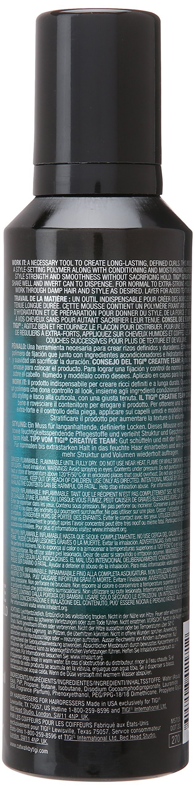 TIGI Catwalk Strong Hold Mousse for Unisex, 6.7 Ounce