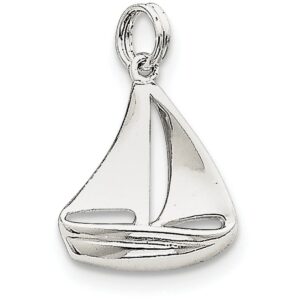 fjc finejewelers sterling silver sailboat charm