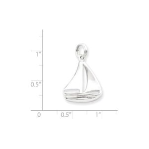 FJC Finejewelers Sterling Silver Sailboat Charm