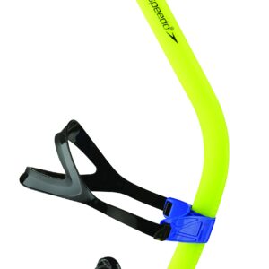 Speedo unisex adult Swim Training Bullet Head diving snorkels, Shocking Lime, One Size US