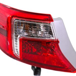 Evan Fischer Driver Side, Outer Tail Light Compatible with 2012-2014 Toyota Camry - TO2804114