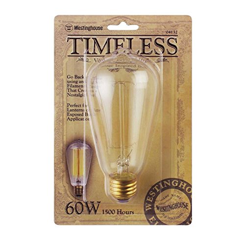 Westinghouse 0413200 60 Watt ST20 Amber Timeless Vintage Inspired Bulb with Medium Base