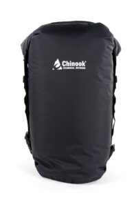 chinook ultralite compression dry sack, black, x-large