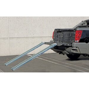 1000 lb pound steel metal loading ramps 6'x9" - set of 2