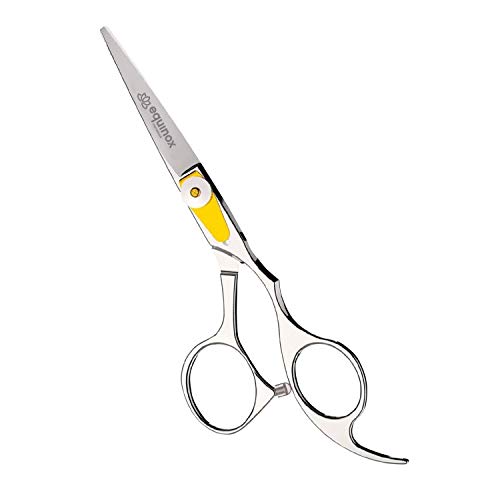 Equinox Professional Razor Edge Series Barber Hair Cutting Scissors - Japanese Stainless Steel Salon Scissors - 6.5” Overall Length - Fine Adjustment Tension Screw - Premium Shears for Hair Cutting