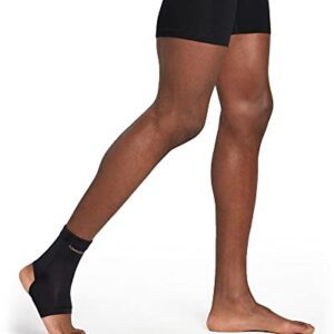 Tommie Copper Core Compression Ankle Sleeve, Unisex, Men & Women, Breathable Support Sleeve for Everyday Joint & Muscle Support - Black, Medium