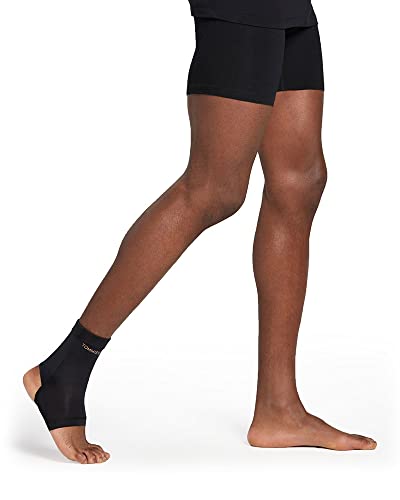 Tommie Copper Core Compression Ankle Sleeve, Unisex, Men & Women, Breathable Support Sleeve for Everyday Joint & Muscle Support - Black, Medium