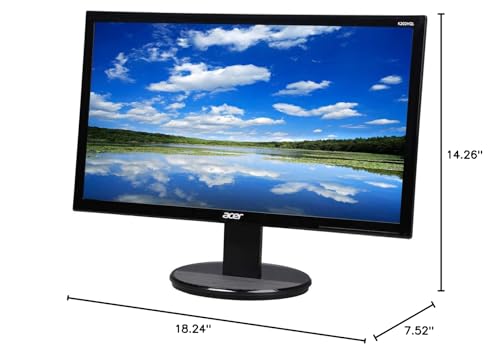 Acer K202HQL bd 20” (19.5" viewable) HD+ (1600 x 900) Monitor (DVI & VGA Ports)