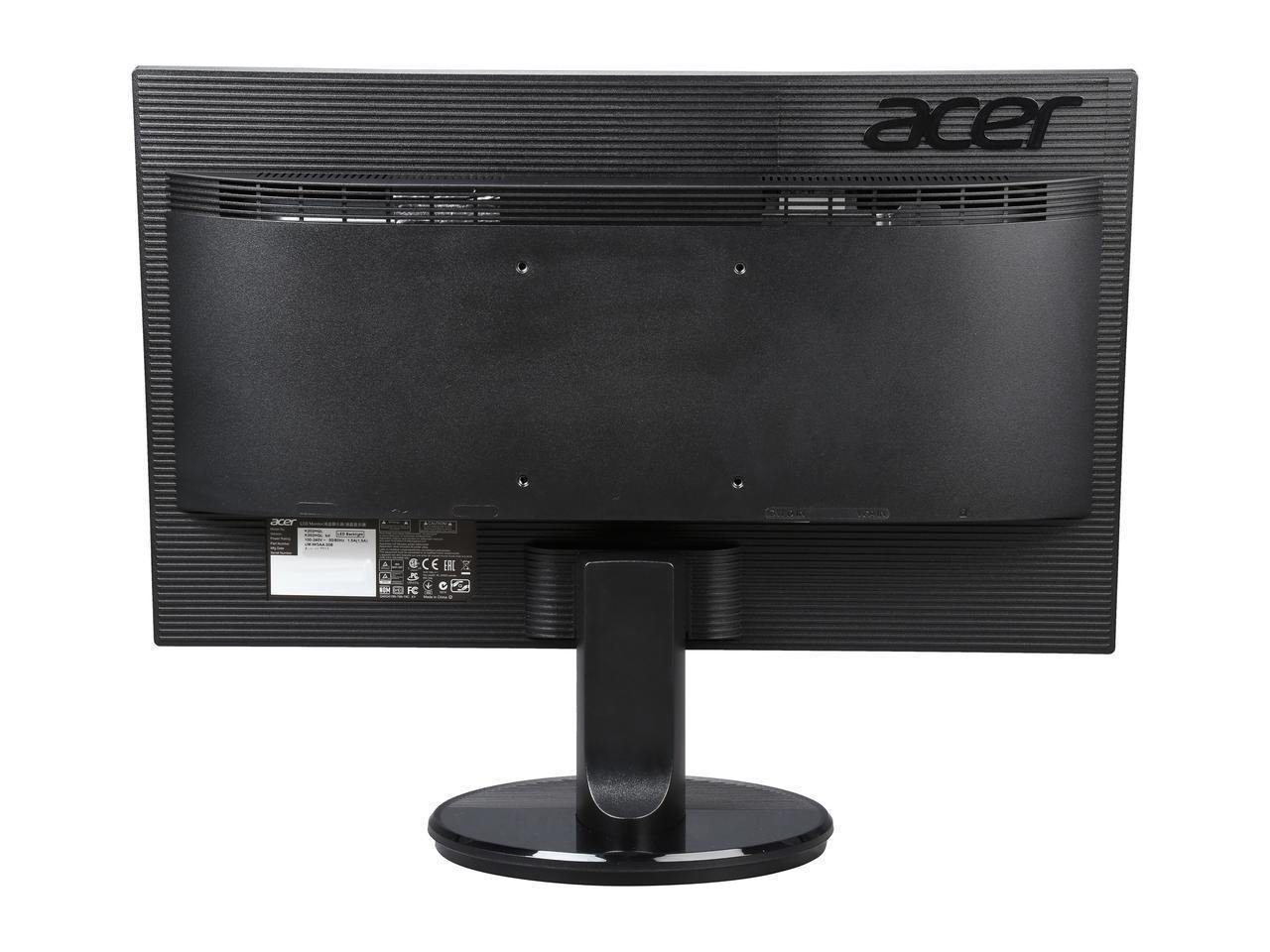 Acer K202HQL bd 20” (19.5" viewable) HD+ (1600 x 900) Monitor (DVI & VGA Ports)